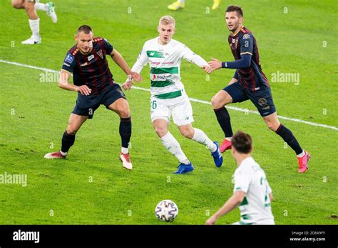 Damian Dabrowski Of Pogon L Tomasz Makowski Of Lechia C And