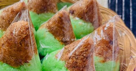 Resep Ketan Pandan Toping Unti Kelapa Cokelat Oleh Ida Apriliana Cookpad