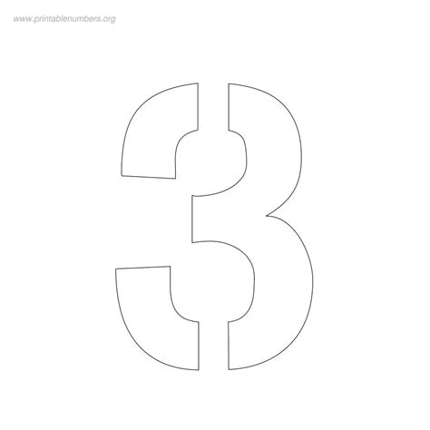 Stencil Font Numbers