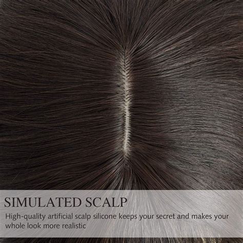 Yamel Wavy Bob Wig With Bangs Natural Brown Wig Synthetic Hair Shoulder