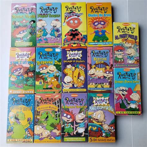 LOT DE Nickelodeon Ragrats VHS Décennie en couches vacances Reptar en fuite EUR