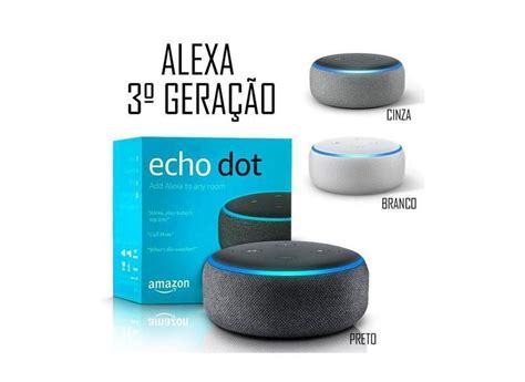 Echo Dot Alexa Amazon Assistente Virtual Gen Rd Smart Amazom Em Promo O No Buscap