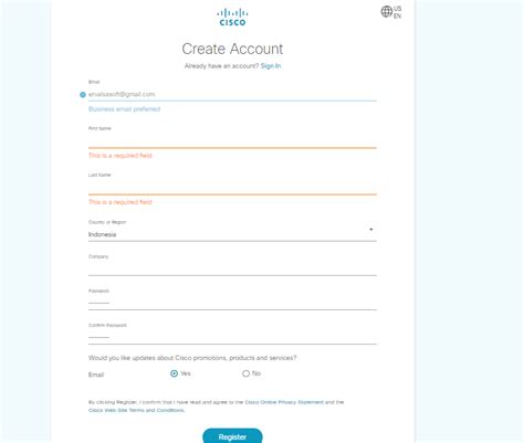 Cara Membuat Akun Cisco Netacad Dengan Mudah Dan Singkat Ervalsa San
