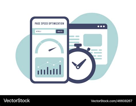 Page Speed Optimization Concept Boost Website Vector Image