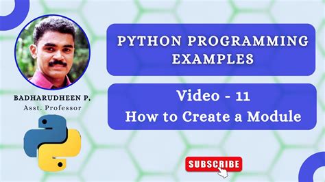 Creating A Module In Python YouTube