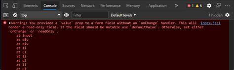 Bug False Warnings For Controlled Form Inputs · Issue 20092 · Facebookreact · Github