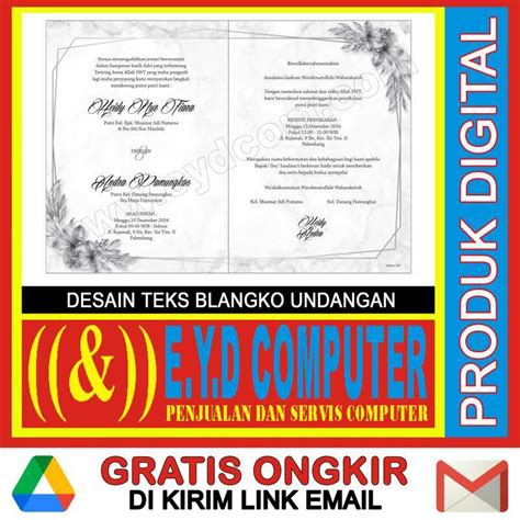Jual Desain Template Blangko Undangan Salma 201 File Setting Untuk Mempermudah Proses Cetak File