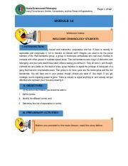 Gee Module Docx Social Science And Philosophy Using Formal Models