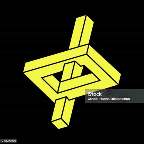 Optical Illusion Escher Style Impossible Shapes Linear Infinite Object Abstract Eternal