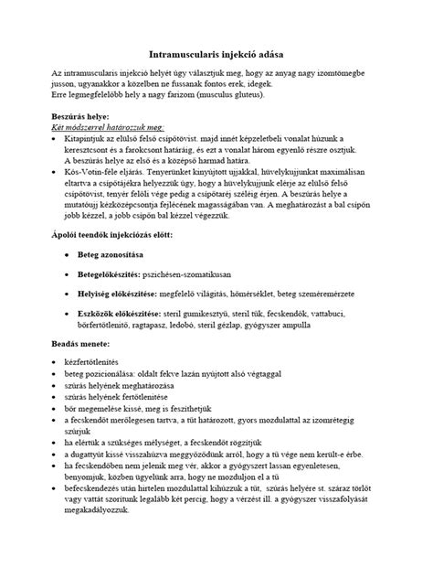 Klau Intramuscularis Injekció Adása Pdf