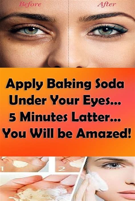 Apply Baking Soda Under Your Eyes 5 Minutes Latter You Will Be Amazed