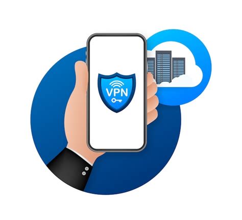 premium vector secure vpn connection concept illustration