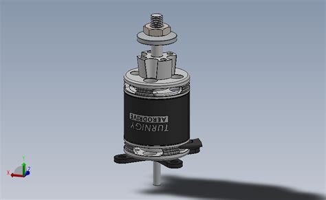 无刷电机solidworks 2019模型图纸下载 懒石网