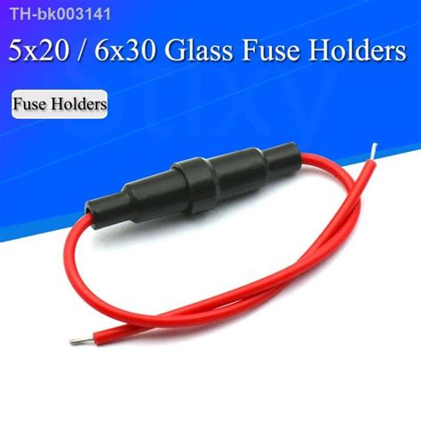 5pcs 5x20mm6x30mm Glass Tube Fuse Holder Screw Type Quick Blow 5x20mm