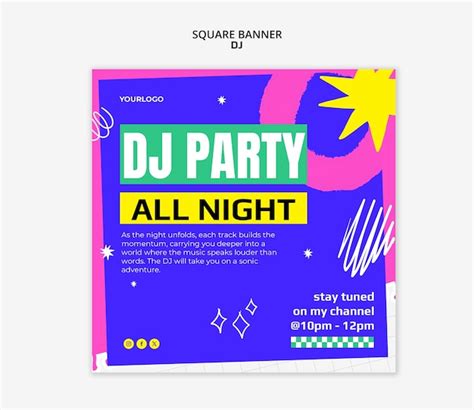 Free Psd Dj Music Template Design