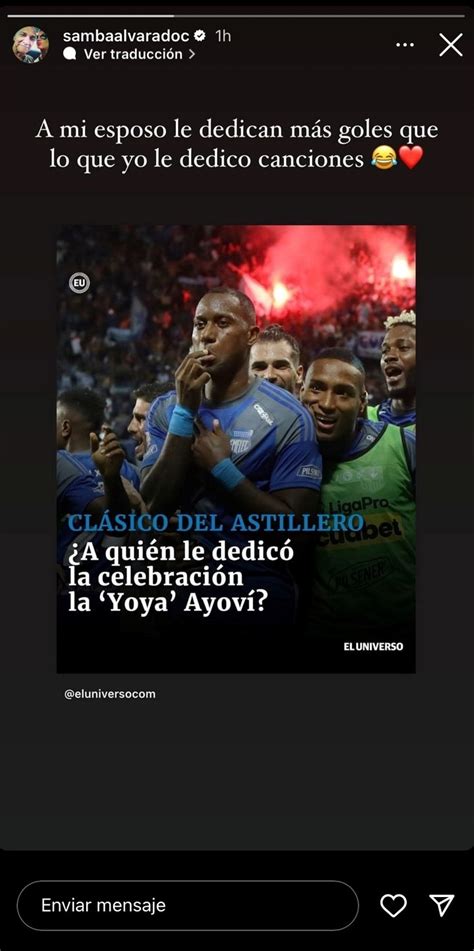 Picante respuesta de la esposa de Joao Rojas al festejo de Jaime Ayoví