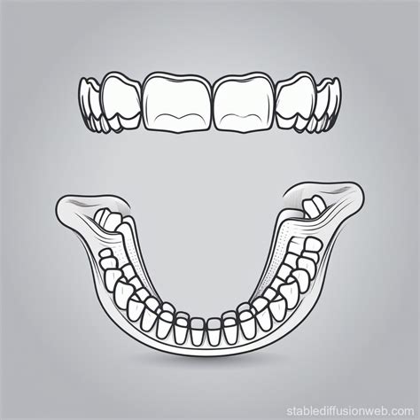 Realistic Denture Contour With Focus On Teeth Stable Diffusion Online