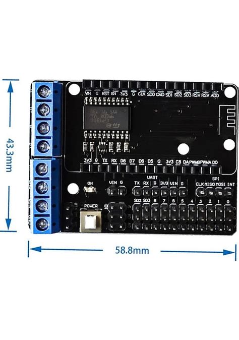 Nodemcu L293d Shield Motor Sürücü Esp8266 Kablosuz Internet Wifi Motor