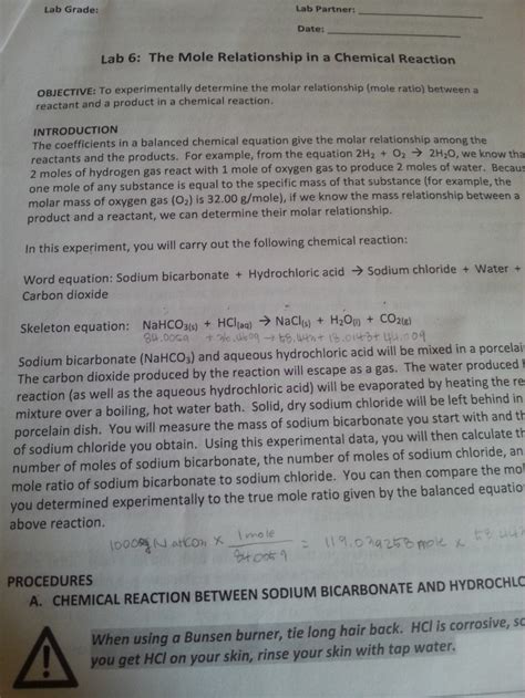 Solved Lab Partne Lab Grade Date Lab 6 The Mole