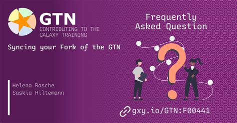 Faq Syncing Your Fork Of The Gtn Contributing To The Galaxy Training