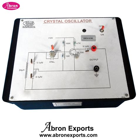 Crystal Oscillator Trainer Electronic With Circuit Panel Sockets Input Output To Cro With Power