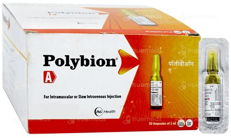 Polybion A Injection 2 Ml Uses Side Effects Dosage Price Truemeds