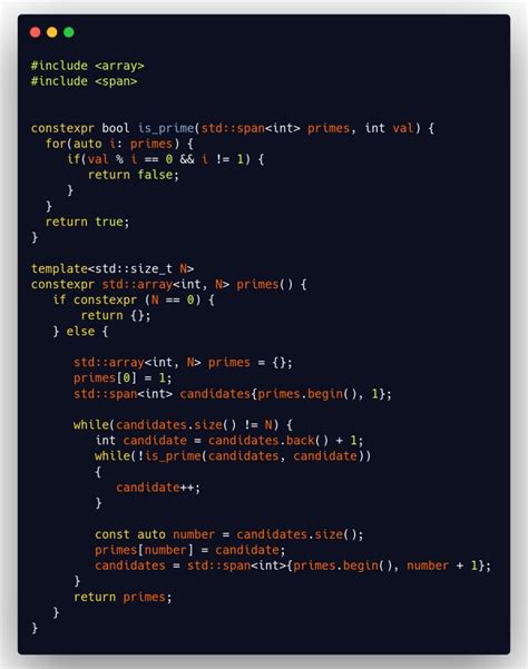 Nikolai Kutiavin On Linkedin Cplusplus Cplusplus20 Primenumbers
