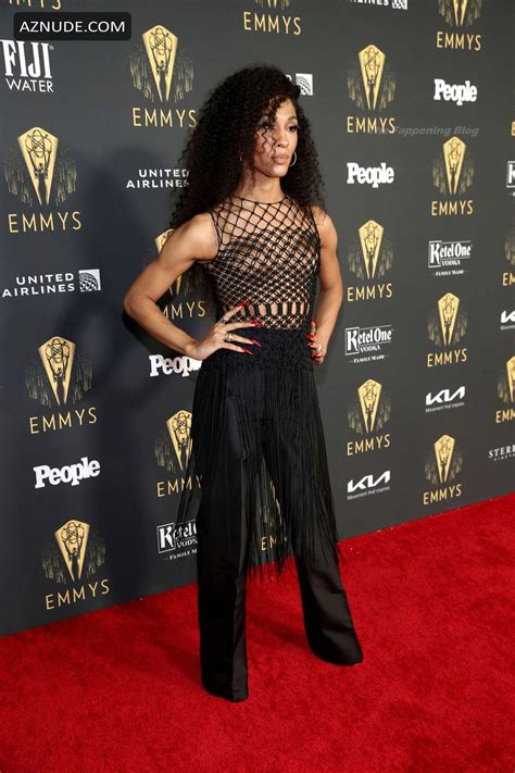 Michaela Jae Rodriguez Sexy Flaunts Her Hot Legs At The Rd Primetime Emmy Awards In Los