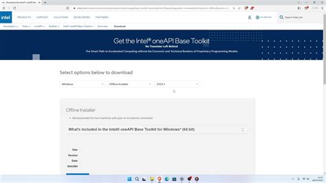 How To Download The Intel Oneapi Base Toolkit Youtube