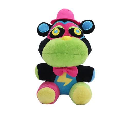 Five Nights At Freddys Fnaf Blacklight Glamrock Freddy Plush Security