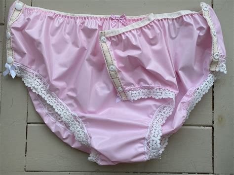 Sissy Pink Opaque Pvc Panties Knickers Waterproof Plastic Etsy