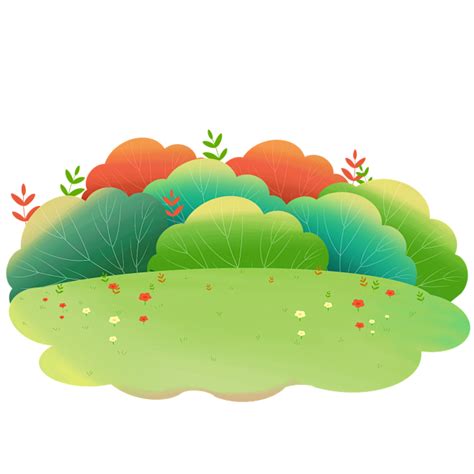 草地卡通