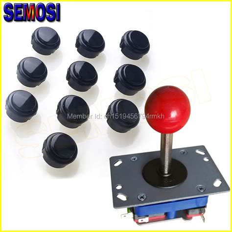 Arcade Arcade Machine DIY Parts Kit With 4 8 Way Zippy Joystick And 10 X 30mm Arcade Push