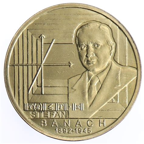 Moneta Okolicznościowa 2 zł Stefan Banach Sklep Numizmatyczny