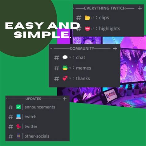 Discord TWITCH STREAMER Server Template Etsy