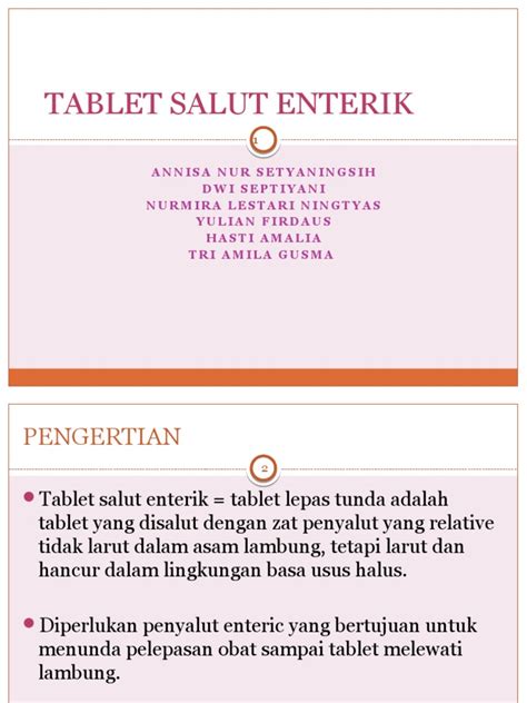 Tablet Salut Enterik Pdf