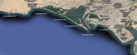 Map Showing Locations Of The Karachi Coastal Area Along The Harbour