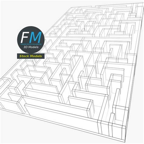 Rectangular Labyrinth 2 3d Model Cgtrader