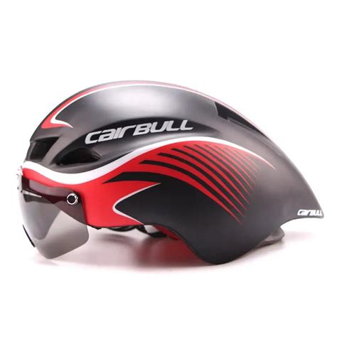 CAIRBULL 290g Aero TT Road Bike Helmet Men Women Goggle In Mold