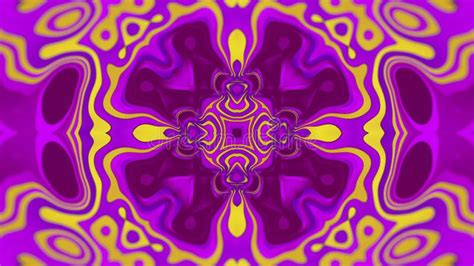 Kaleidoscopic Flowing Pattern Abstract Iridescent Loop Animation 3d Rendering 4k Stock Video