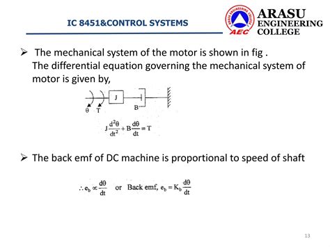 transfer function of electrical system pptx