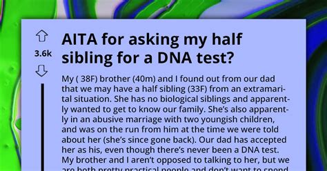 Woman Demands Dna Test After Doubting Half Siblings Legitimacy Says