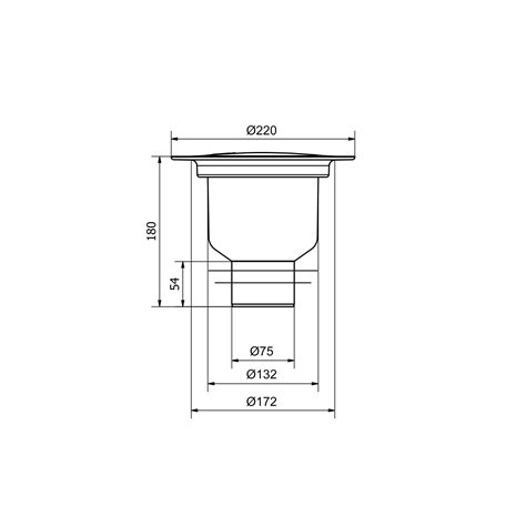 Odpływ Brage 75 Mm Purus Wpust Podłogowy Kratka ściekowa Do Wykładzin