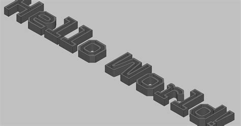 Hello World 4 Par Xennbas Téléchargez Gratuitement Un Modèle Stl
