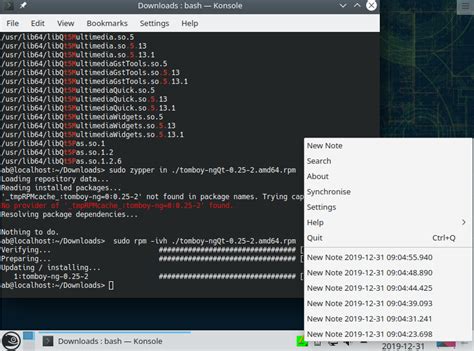 Tomboy Ng Unexpectedly Crashes Per Kde When Using Tray Icon · Issue