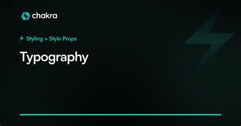 Typography Chakra Ui