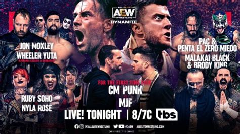 Aew Dynamite Report Mjf Pins Cm Punk In 38 Minute Main Event