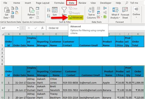 Разширен филтър в Excel Примери Как да използвате Advanced Filter в
