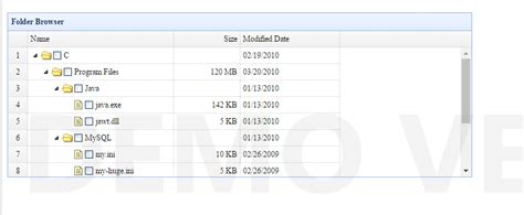 Jquery Tree Grid Easy Ui With Checkbox Get Json Data From Servlet