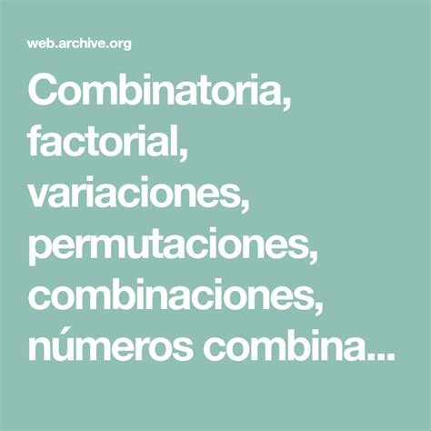 Permutaciones Y Combinaciones Formulas Jendela Ilmu
